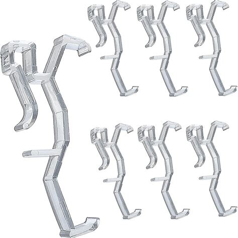 Badu Bg Щипки за престилка Прозрачна пластмасова скоба за държач за щори за прозорци части за