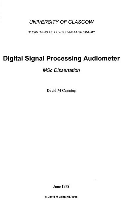 Pdf Digital Signal Processing Audiometer Dokumen Tips