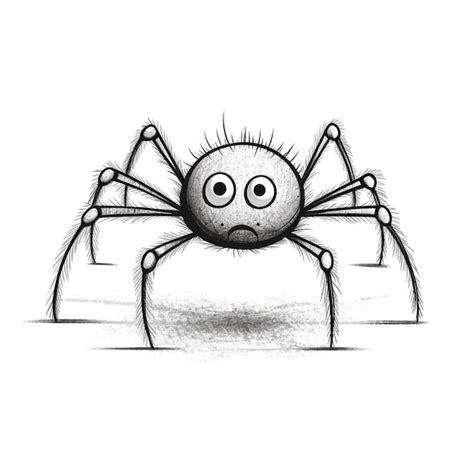 Premium Ai Image A Drawing Of A Spider With A Surprised Look On Its Face Generative Ai