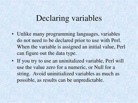 Ppt Introduction To Perl Programming Powerpoint Presentation Free Download Id518985