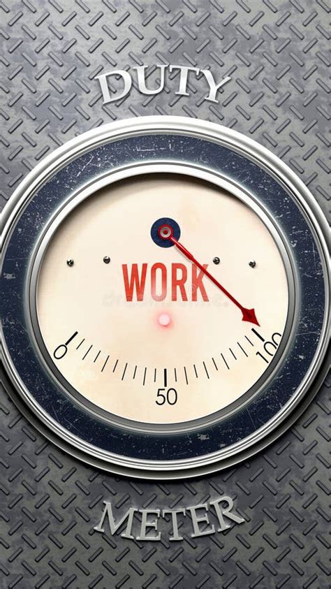 Work And Duty That Is Hitting A Full Scale Showing A Very High Level