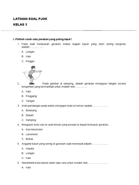 Latihan Soal Pjok Kelas 3 Pdf