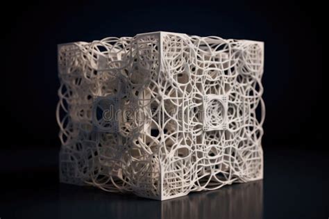 The Intricate Lattice Work Of The Mosque 3d Illustration Generative Ai Stock Illustration