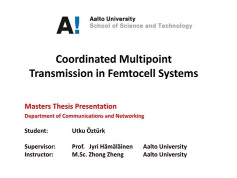 Ppt Coordinated Multipoint Transmission In Femtocell Systems Powerpoint Presentation Id4738869