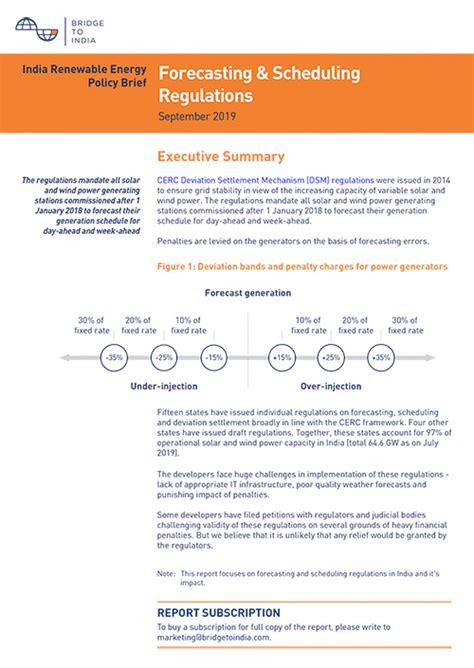 Bridge To India Forecasting And Scheduling Regulations