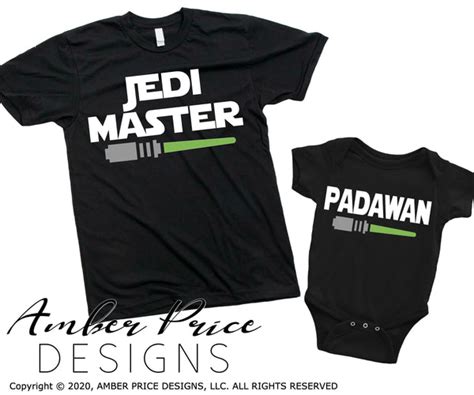 Jedi Master Padawan Svg Png Dxf Matching Set Amber Price Design Amberpricedesign
