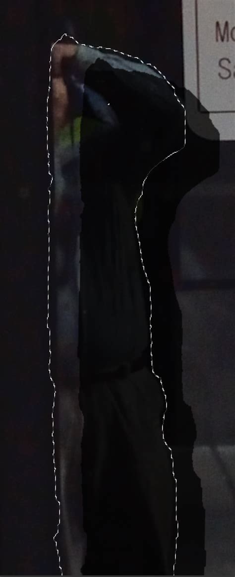 Selection Brush Tool Adjustment Is Shifted To The Right And Down