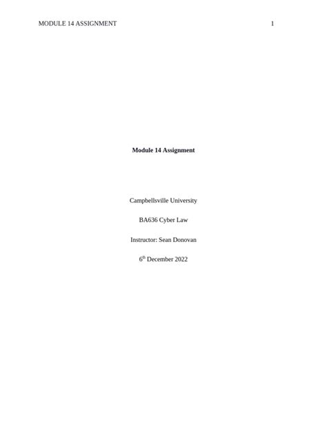 Module 14 Assignment Pdf Security Computer Security