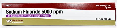 Sodium Fluoride 5000 Ppm — Westminster Pharmaceuticals