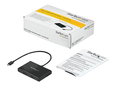 3 Port Multi Monitor Adapter Usb C To 3x Hdmi Video Splitter Usb Type C Dp 1 2