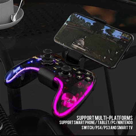 Ipega Pg 9228 Wireless Game Controller With Dual Motor Vibration And Rgb Colorful Led Lights