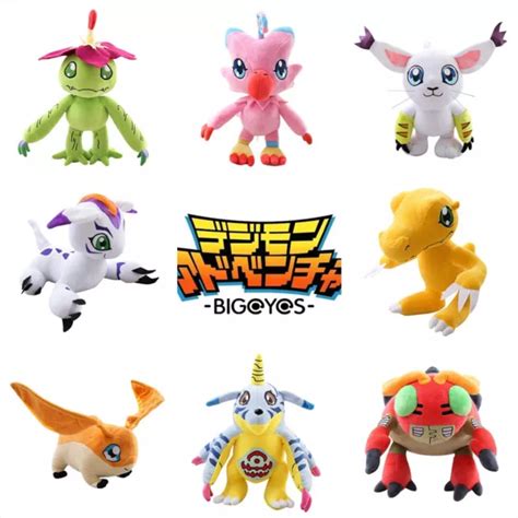 Cute Digimon Adventure Agumon Anime Plush Toy Stuffed Doll Soft Figure
