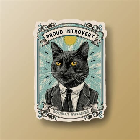 Introvert Stickers Etsy