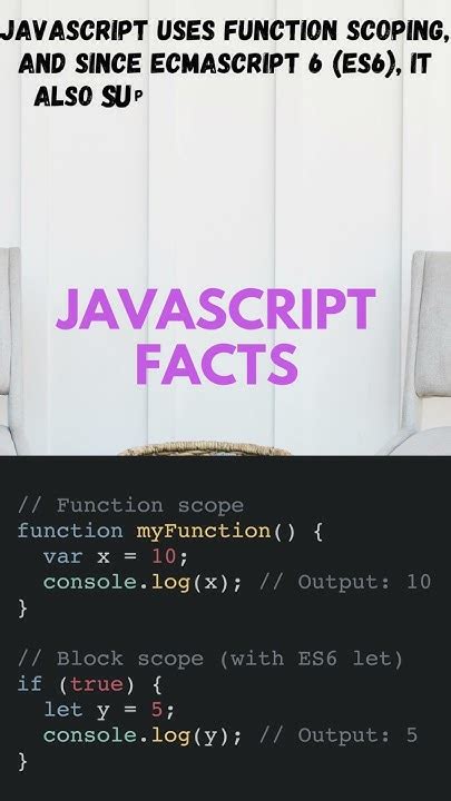 Javascript Fact 4 Example Function Scope Block Scope Javascript