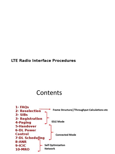 Lte Radio Interface Procedures Pdf Scheduling Computing Quality Of Service