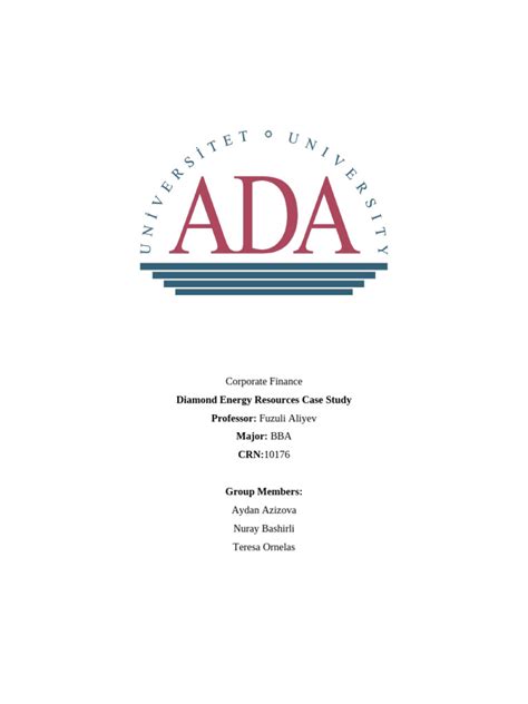 Corporate Finance Project[1] Pdf Net Present Value Internal Rate Of Return