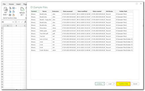 Learn Excel List File Names Using Power Query