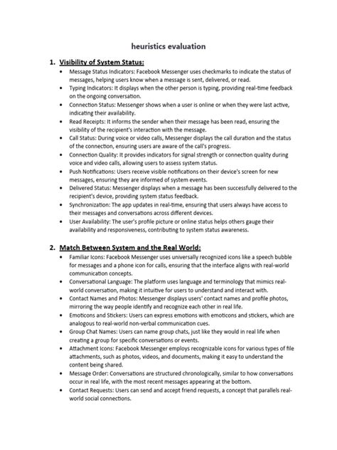 Heuristics Evaluation Pdf Facebook Icon Computing