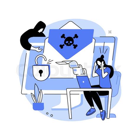 Malware Abstract Concept Vector Illustration Malicious Soft Colourbox