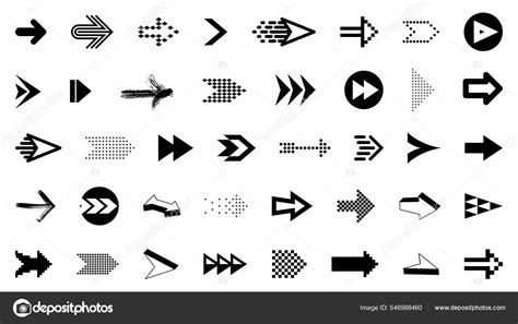Arrows Vector Big Set Different Shapes Styles Concepts Cursors Icons