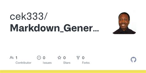 Github Cek333markdowngenerator