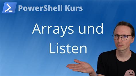 Arrays Und Listen PowerShell Kurs Folge YouTube