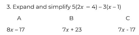 expand and simplify double brackets