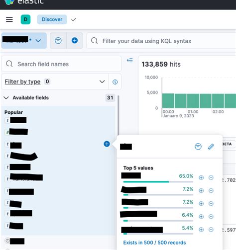 Filter Exists On Discover However There Is Not Any Filter Details No Field Data For The