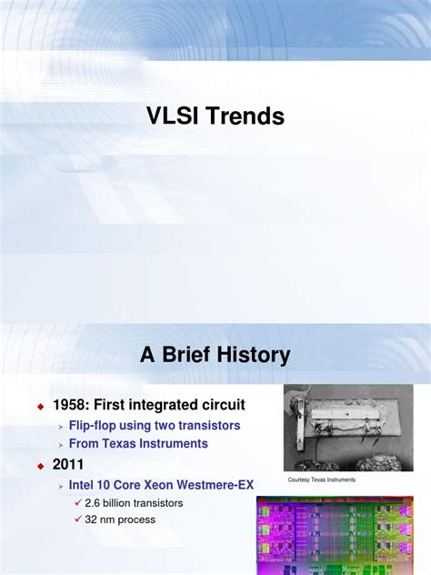 Vlsi Trends Pdf Multi Core Processor Central Processing Unit