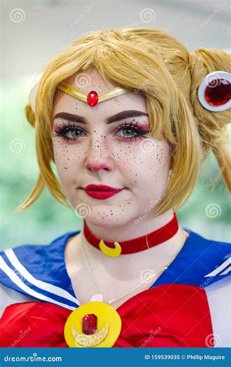 Sailor Moon Cosplayers Editorial Image 159538916