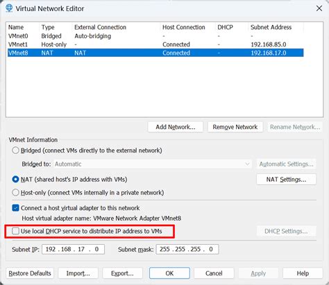 Install Your Own Dhcp Server In A Vmware Workstation Nat Network 4sysops