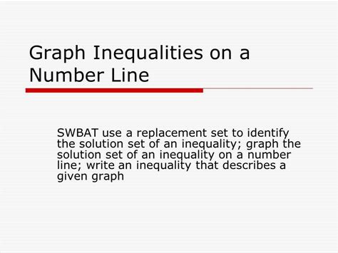 Inequality Graph Number Line