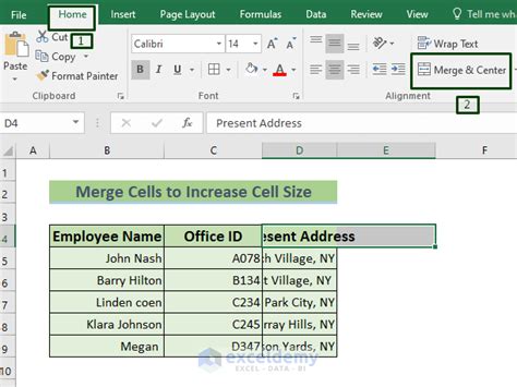 How To Increase Cell Size In Excel 7 Methods Exceldemy