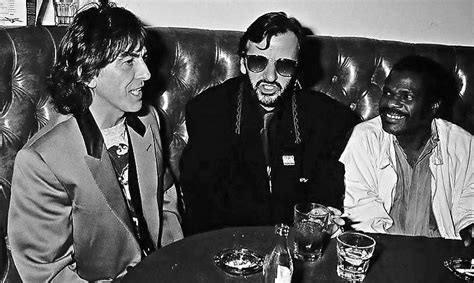 Sunlit In October 1990 George Harrison Ringo Starr And Billy