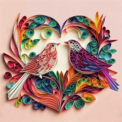 Paper Quilling Birds Designs At Clifford Zak Blog