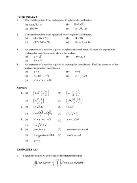 exercises 4 6 3 4 6 4 spherical pdf