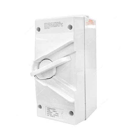 Abb Wsd432cl Weatherproof Switch Isolator Ip66 4 Pole 32a Buy Online At Best Price In Uae
