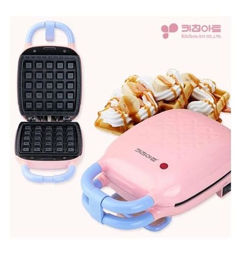 키친아트 와플 메이커 가정용 와플팬 샌드위치 크로플 붕어빵 간식 제조기 토스트기 1구 티몬