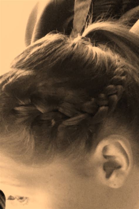 Under And Over Braid Ear Tattoo Braids Behind Ear Tattoo