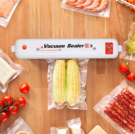 Вакууматор Vacuum Sealer вакуумний пакувальник для продуктів Білий