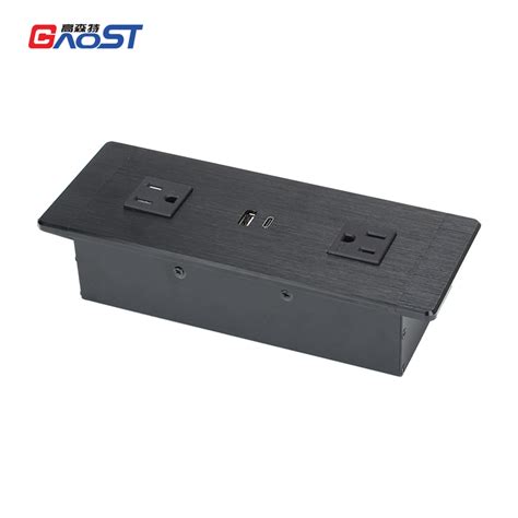 Hot Sale 65w Fast Charging Desktop Power Socket With 2 Us Outlets Recessed Power Strip