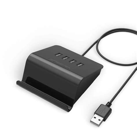 Usb Hub With Phone Holder Port Usb Hub Usb Splitter Power Adapter For Pc Ps Ps Xbox One