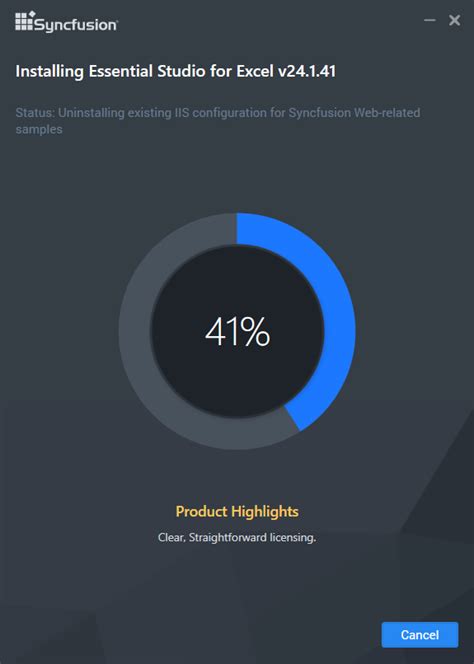 Installing Syncfusion Excel Offline Installer Syncfusion