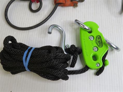Rtriple Action Drill Working 2 Ratchet Straps Boss Retractable Rope Bodnarus Auctioneering