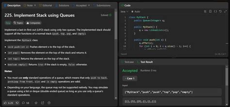 Surabh Chaudhari On Linkedin 100daysofcode Leetcode Java Datastructures Stack Queue
