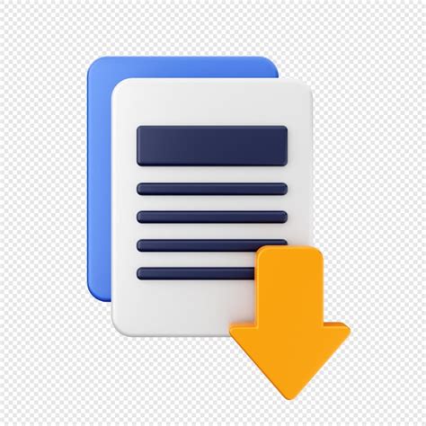 Premium Psd 3d Download Data Icon Illustration Render