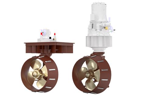 Azimuth Thruster With Push Ducted Propellers