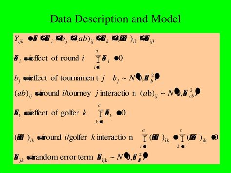 Ppt Univariate Split Plot Analysis Of Lpga Golfers Performance