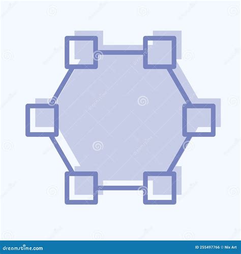 Icon Draw Polygon Related To Graphic Design Tools Symbol Two Tone Style Simple Design
