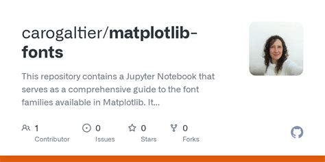 Github Carogaltiermatplotlib Fonts This Repository Contains A